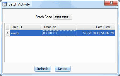 Transaction Batch Codes
